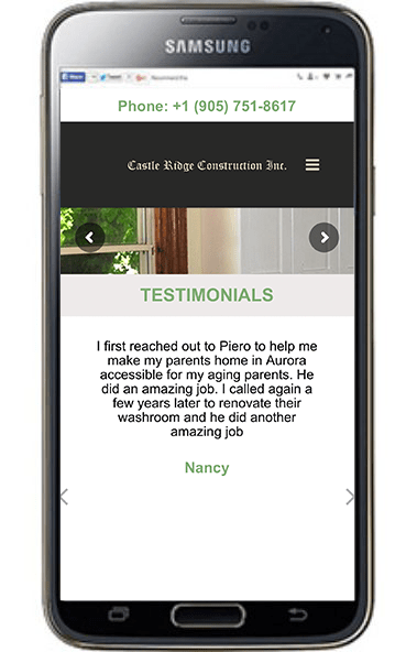 Castle Ridge Construction | Web Design, Social Media Marketing, SEO